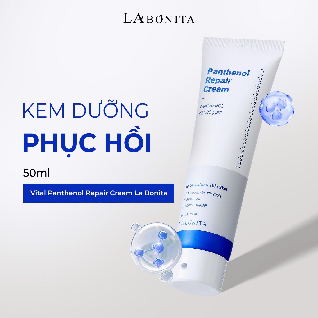 [Vo Ha Linh x LABONITA] Vital Panthenol Repair Cream La Bonita 50ML x2 ...
