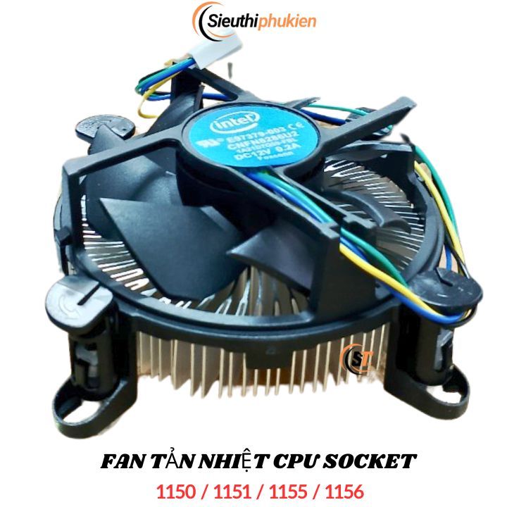 Intel socket 1150 / 1151 / 1155 / 1156 CPU cooler fan, CPU chip fan ...