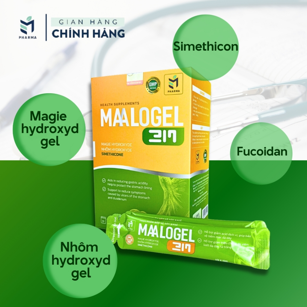 Maalogel 3M Gastric Acid Neutralizing Gel, Reduces Gastric Reflux, Protects Gastroesophageal ...