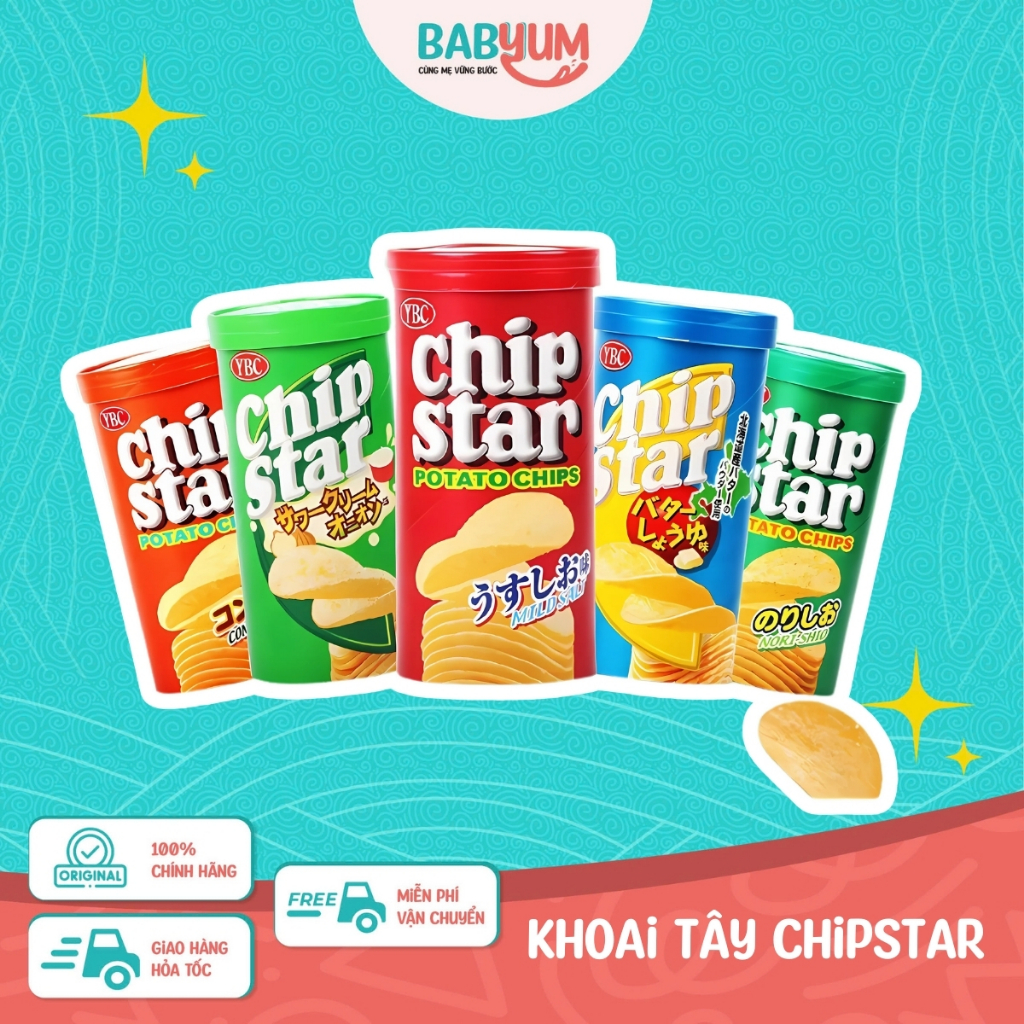 Japanese YBC ChipStar Potato Snack 45g - Crispy taste, delicious in each piece | Shopee Malaysia