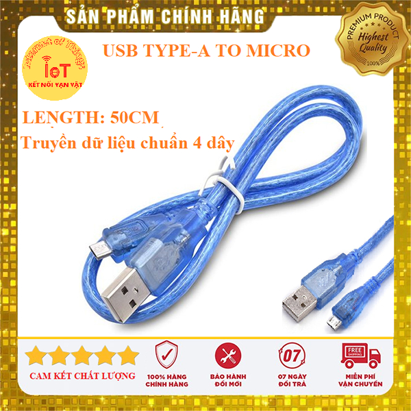 Micro USB Cable, ESP32 Electronic Circuit Nap Code Cord, Arduino, Phone ...