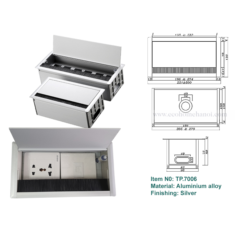 Desk Base Box TB.7006 – Neat, Safe, Aesthetic Socket Installation ...