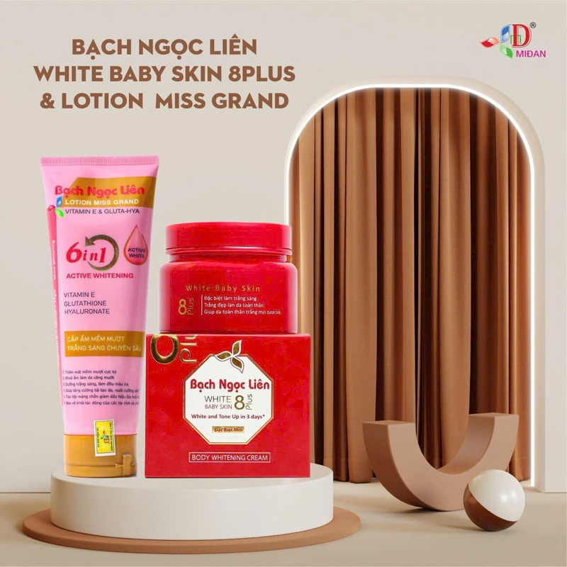 (GENUINE) Bach Ngoc Lien VIP Red Whitening Cream Body 8Plus | Shopee ...