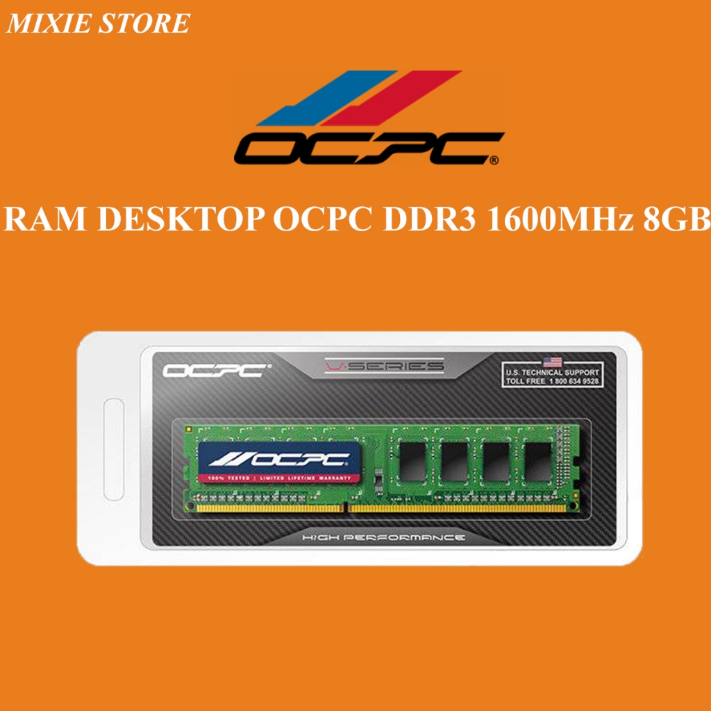 Ram DESKTOP OCPC DDR3 1600MHz 4G/8GB - | Shopee Malaysia