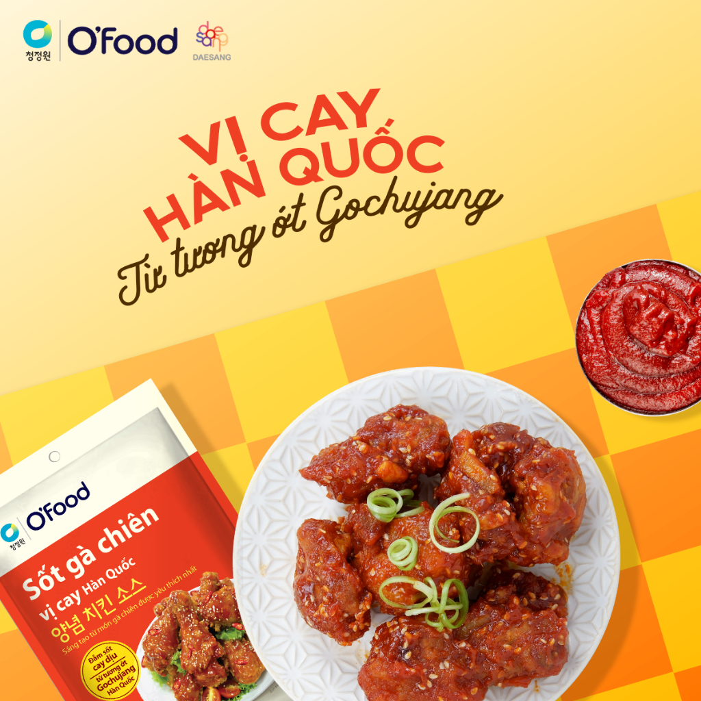 O’food + 120g ORANGE package + DAESANG KOREAN SPICY Fried Chicken Sauce ...