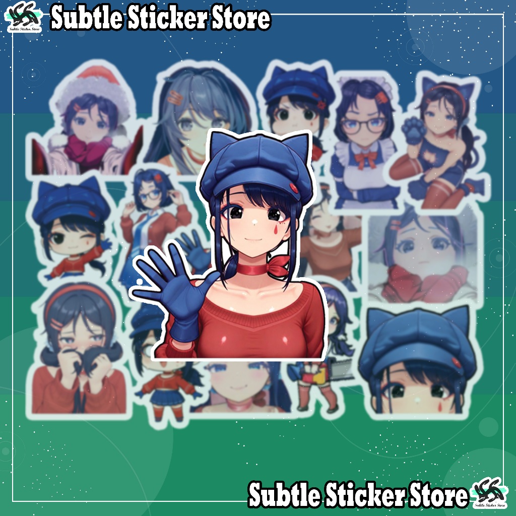 [MISIDE] - Set of 10/15 Mita Stickers - Virtual girlfriend game | MiSide waterproof and scratch ...