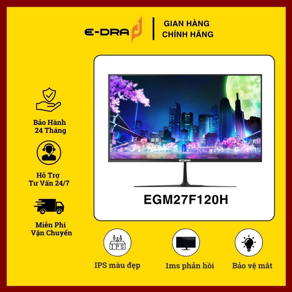 Edra EGM27F120H Gaming Monitor 27 inch FHD 120Hz 1ms IPS Adjustable ...