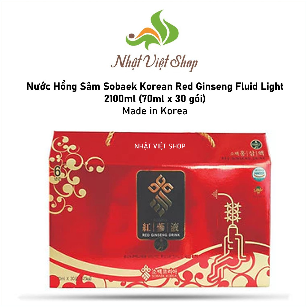 Sobaek Red Ginseng Water Packet - Korea Red Ginseng Fluid Light (70ml x ...