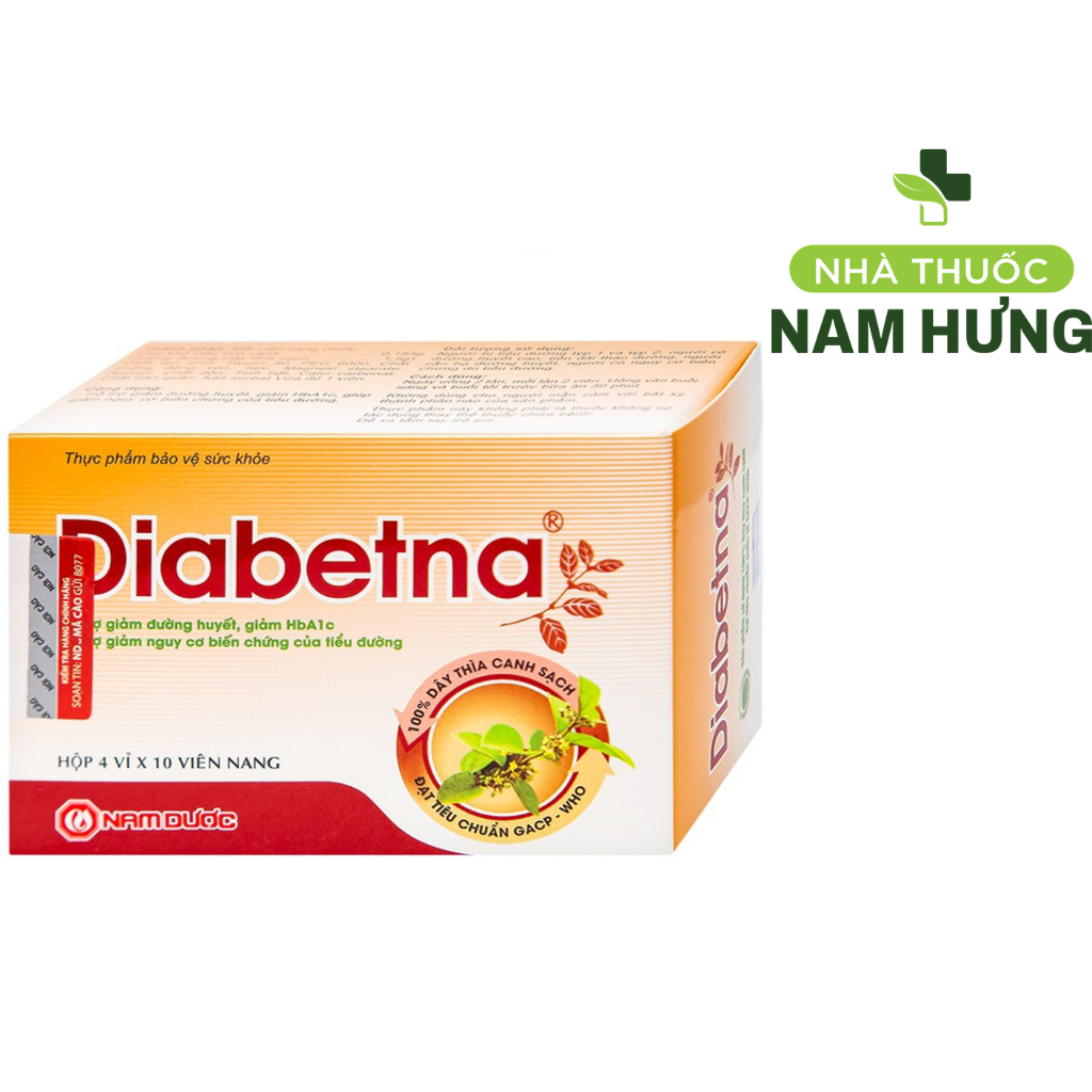 Diabetna Nam Duoc pills help reduce blood sugar and reduce HbA1c (4 ...