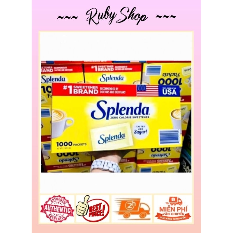 (Date March 27) Box of 1000 packets of American Splenda Zero Calorie ...