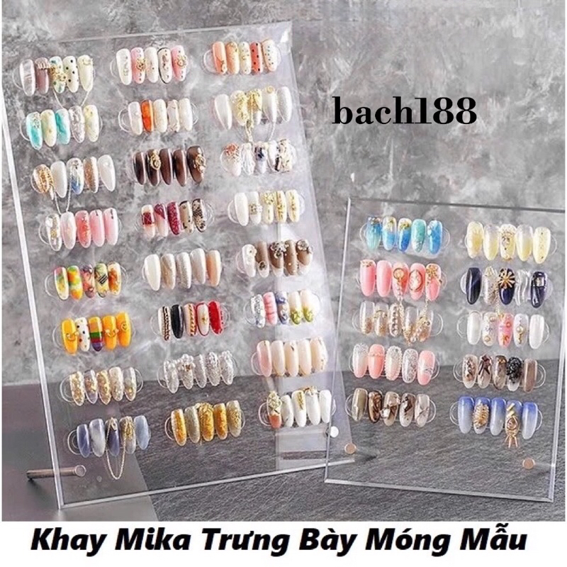 Mika display board Pieceg nailbox model, mica board mounted fake nail ...