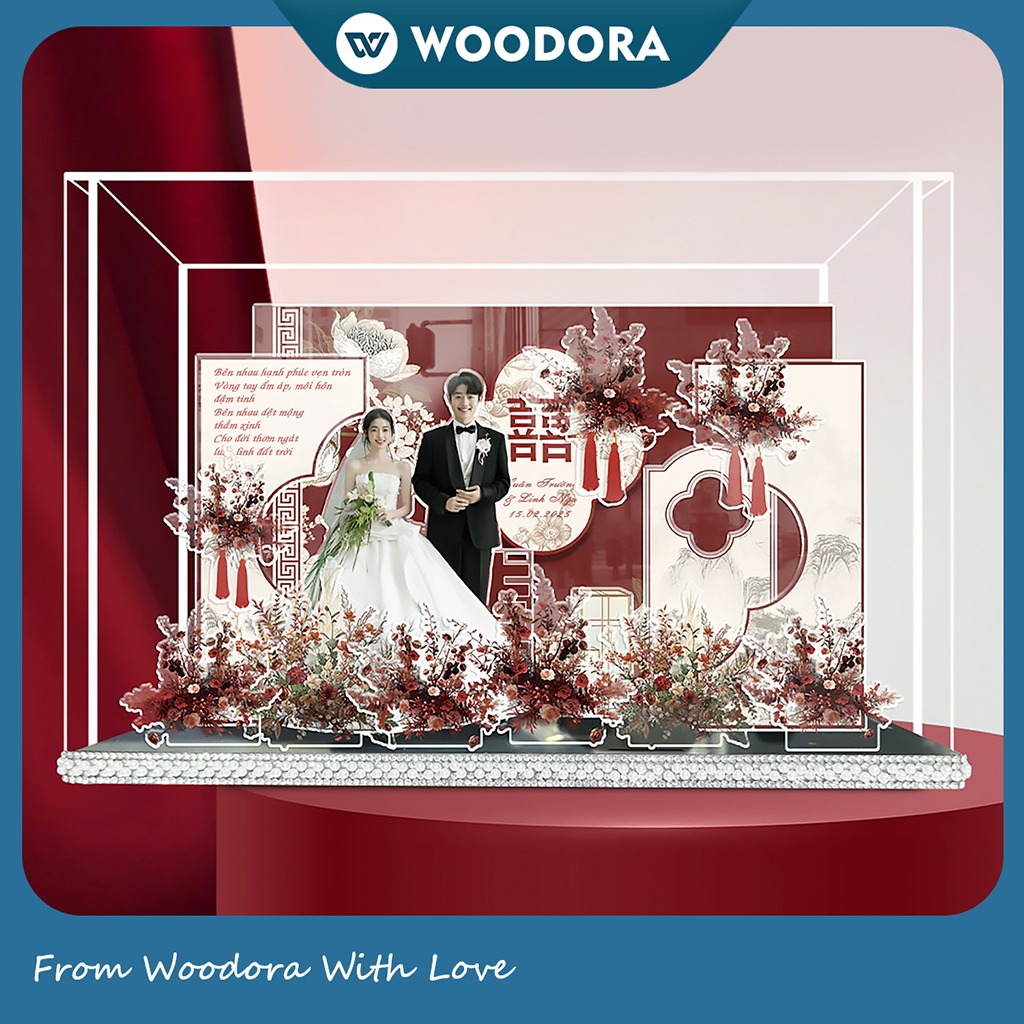 3d Wedding Standee - Assembled Mica Model, Anniversary Decor, Printed ...
