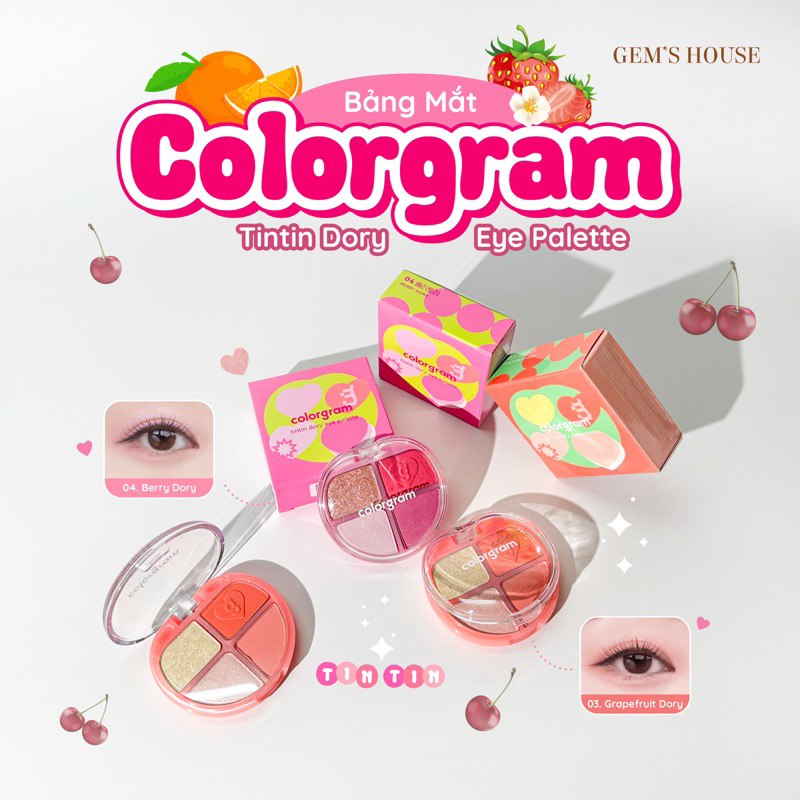 (NEW) Colorgram Tintin Dory Eye Palette 4 Boxes | Shopee Malaysia