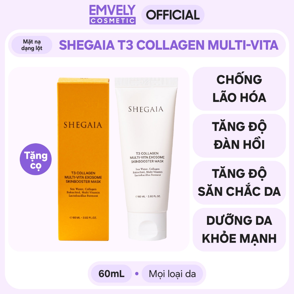 Shegaia T3 COLLAGEN MULTI-VITA EXOSOME MASK (60mL) | Shopee Malaysia