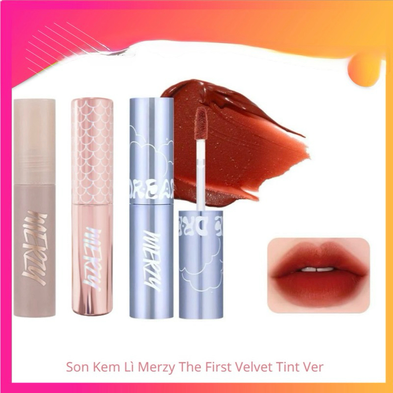 [NEW-Merzy V6 SIREN] Merzy V6 Matte Lipstick Blue, Pink The First Velvet Tint 4.5g | Shopee Malaysia