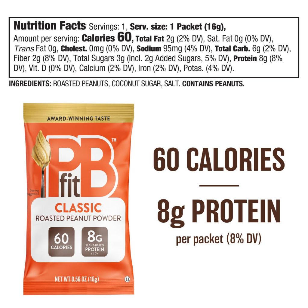 PBfit Peanut Butter Powder Classic Packets, 16g | Shopee Malaysia