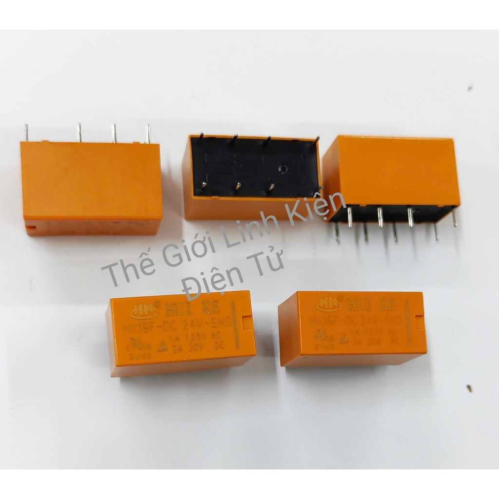 Combo of 5 yellow 24v/8-pin relays HUI KE (HK19F-DC24V-SHG) | Shopee ...