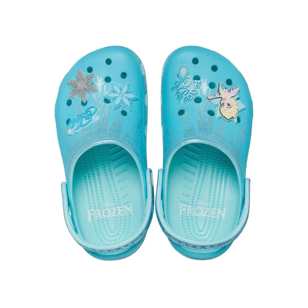 Crocs Children's Frozen Elsa Classic Clog Sandals for Girls Size 24 to ...