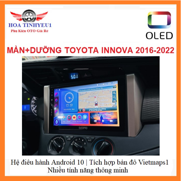 Oledpro android screen set for TOYOTA INNOVA 2016-2022, GPS navigation ...
