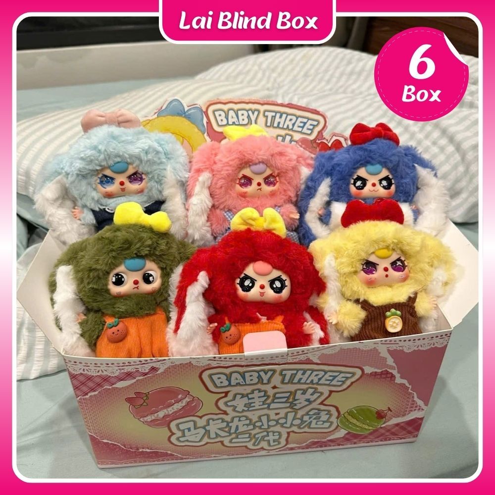 Set of 6 Boxes Genuine MACARON V2 Random Blind Box Baby Three Blind Box ...