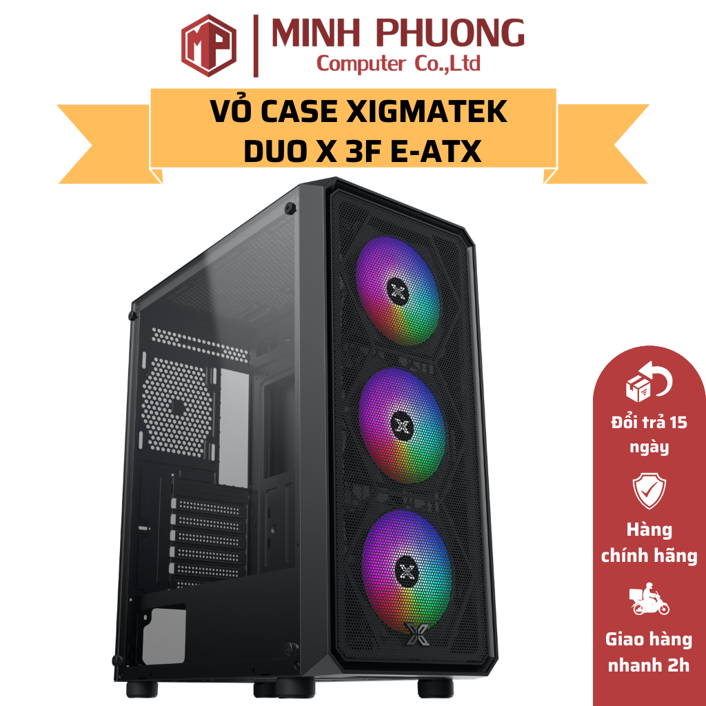 Xigmatek DUO X 3F Computer Case Supports Main E-ATX | Shopee Malaysia