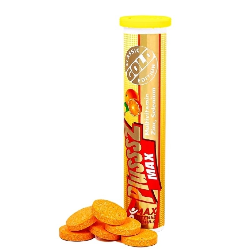 Plusssz Gold Max orange effervescent tablets supplement vitamins and ...