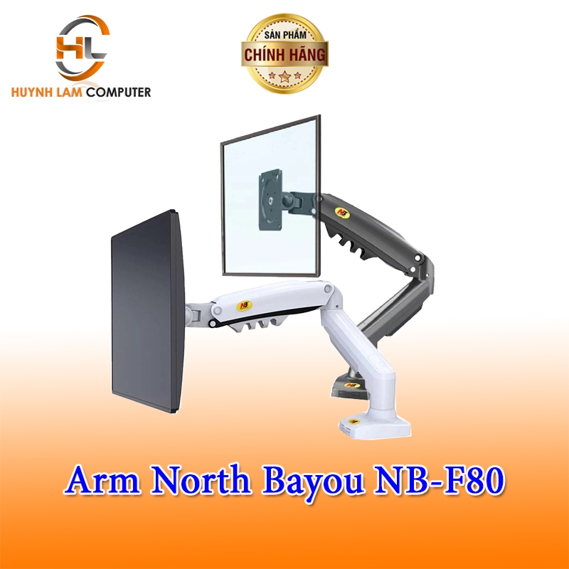 Nb F80 17- 30 inch Computer Monitor Mount - ARM 360 Degree Rotating ...