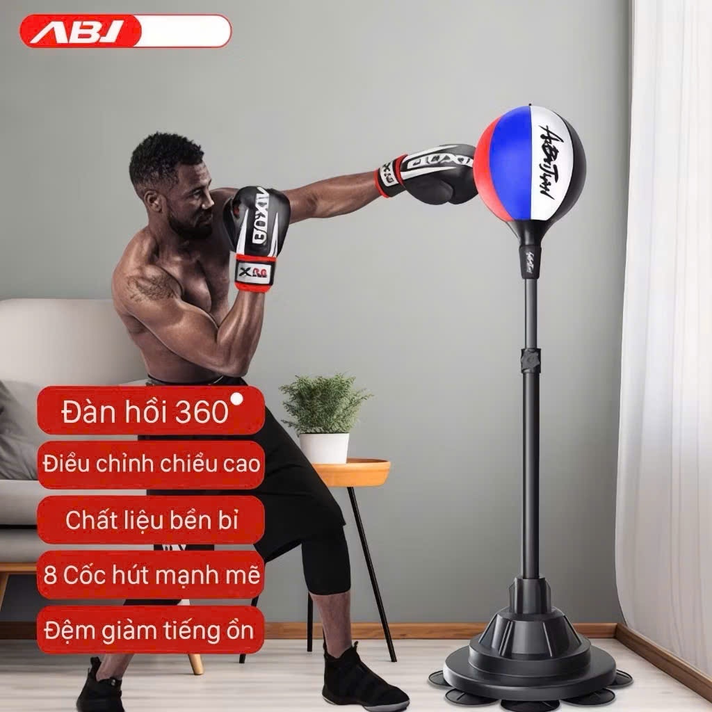 Height-adjustable boxing reflex punching pole for adults and children ...