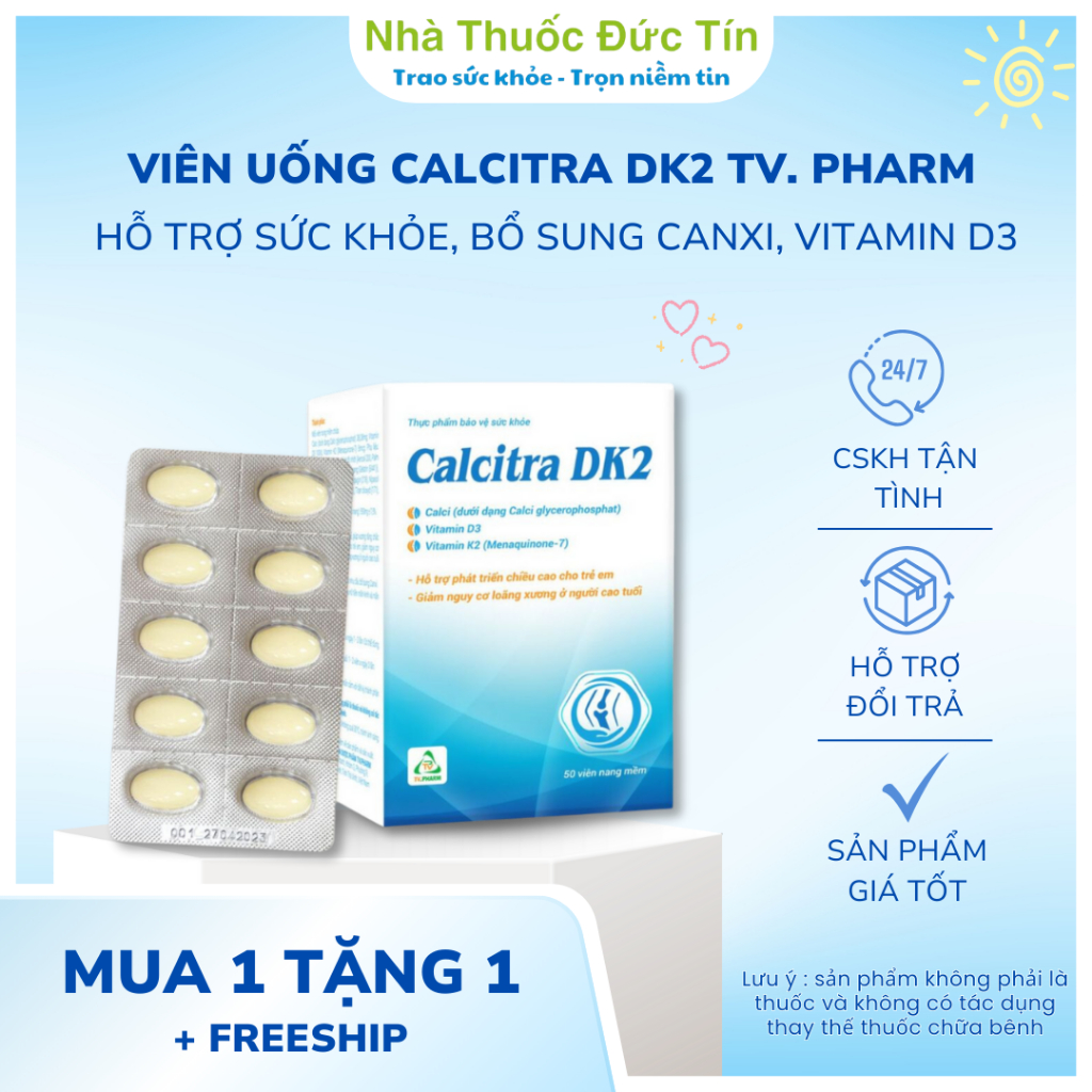 [Genuine] Calcitra DK2 - Supplement Calcium, Vitamin D3, Support height ...