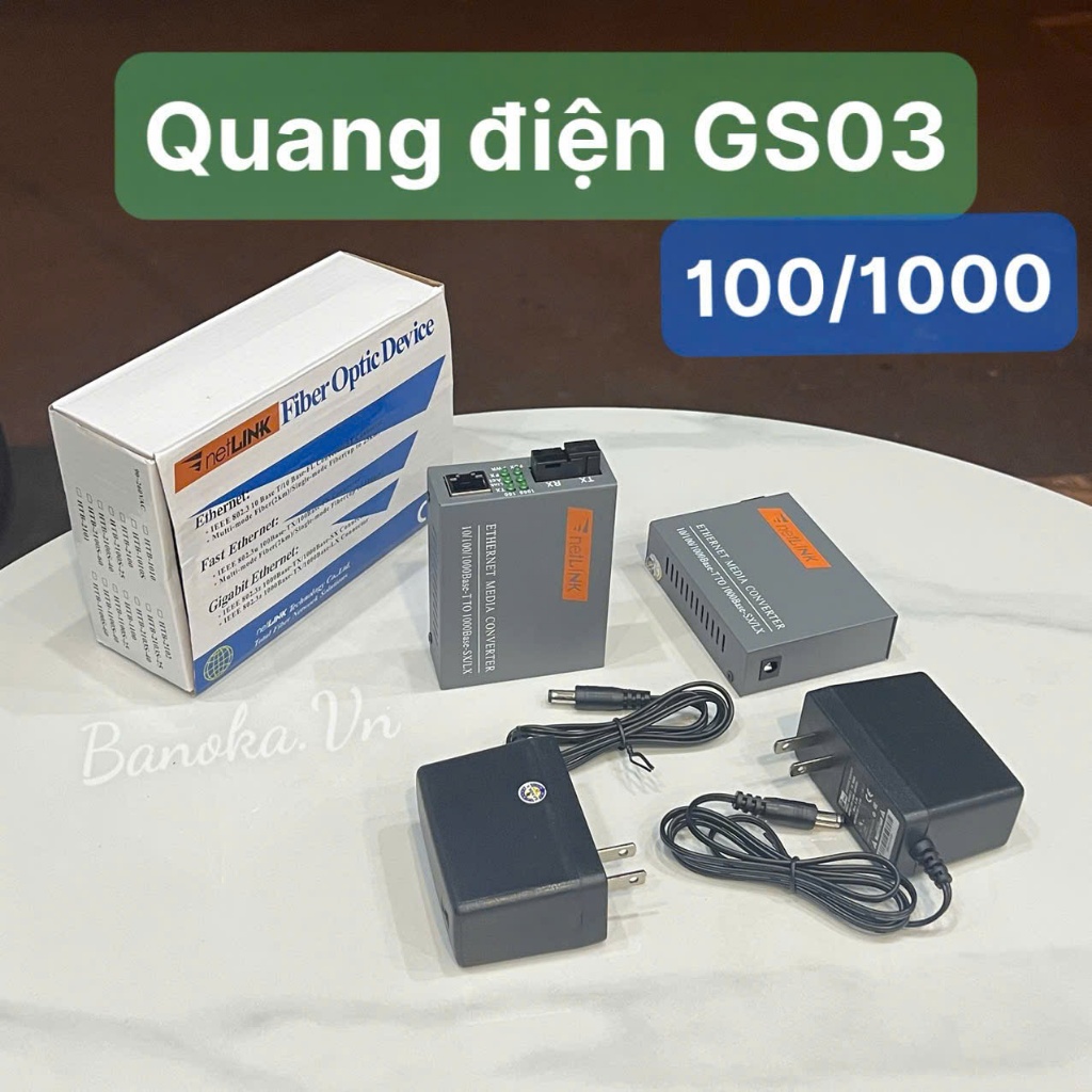 Netlink HTB-GS-03 Photoelectric Converter Type 1 Fiber Optic - Speed 100/1000Mbps | Shopee Malaysia