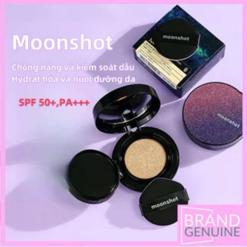 (June 16, 2027)Cushion Moonshot 3 in 1 moisturizing, sun protection SPF 50+, high coverage 150G ...