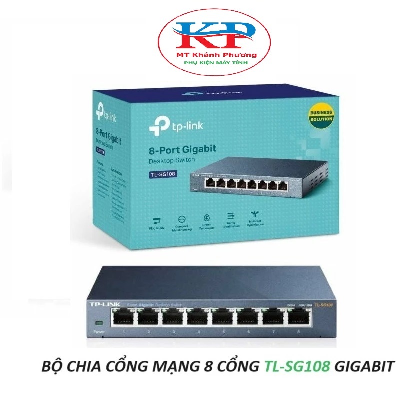 Tplink LS108G 10/100/1000 Mbps 8-Port RJ45 Gigabit Lan Network Switch ...