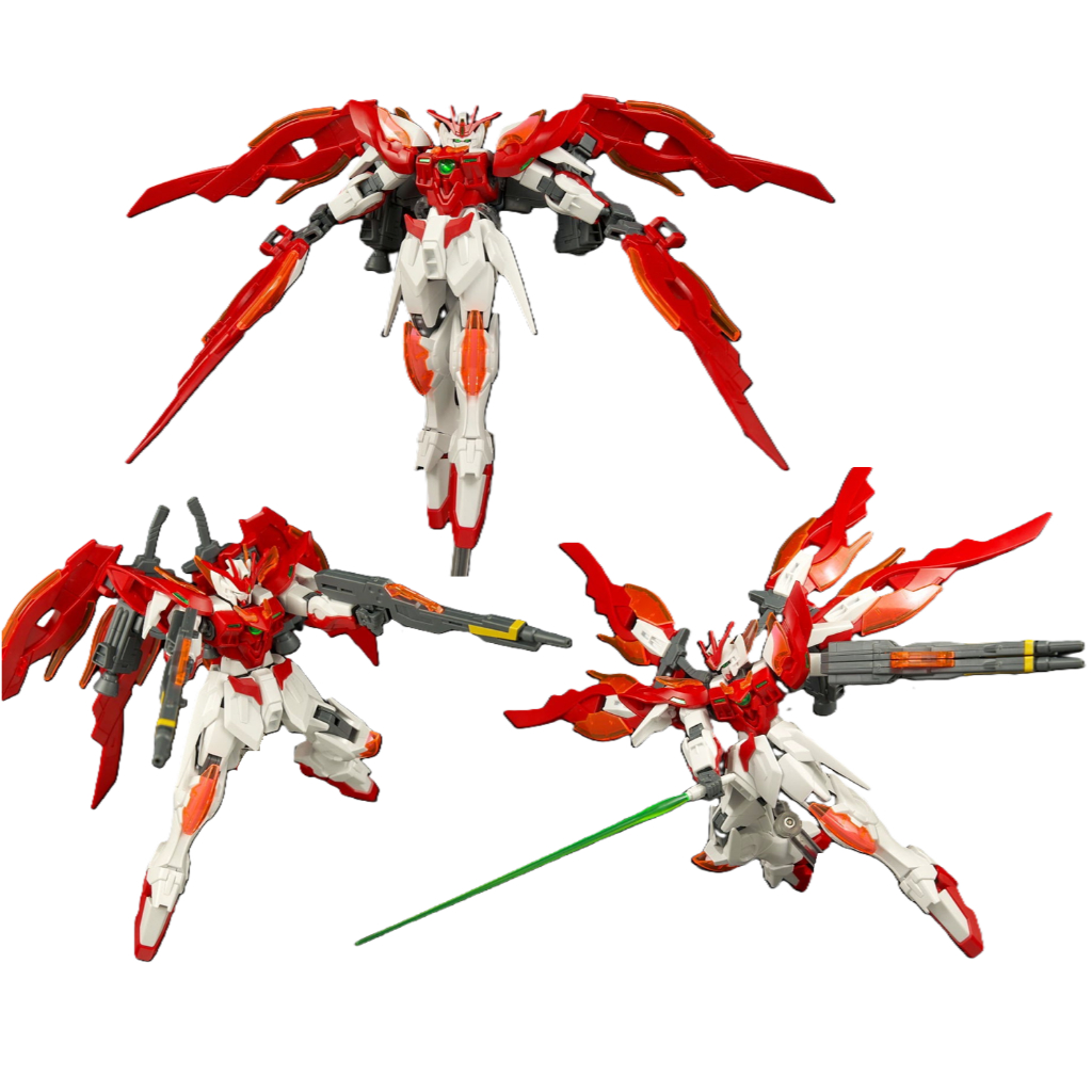 Hgbf 1/144 Wing Gundam Zero Honoo assembly model from genuine Bandai ...