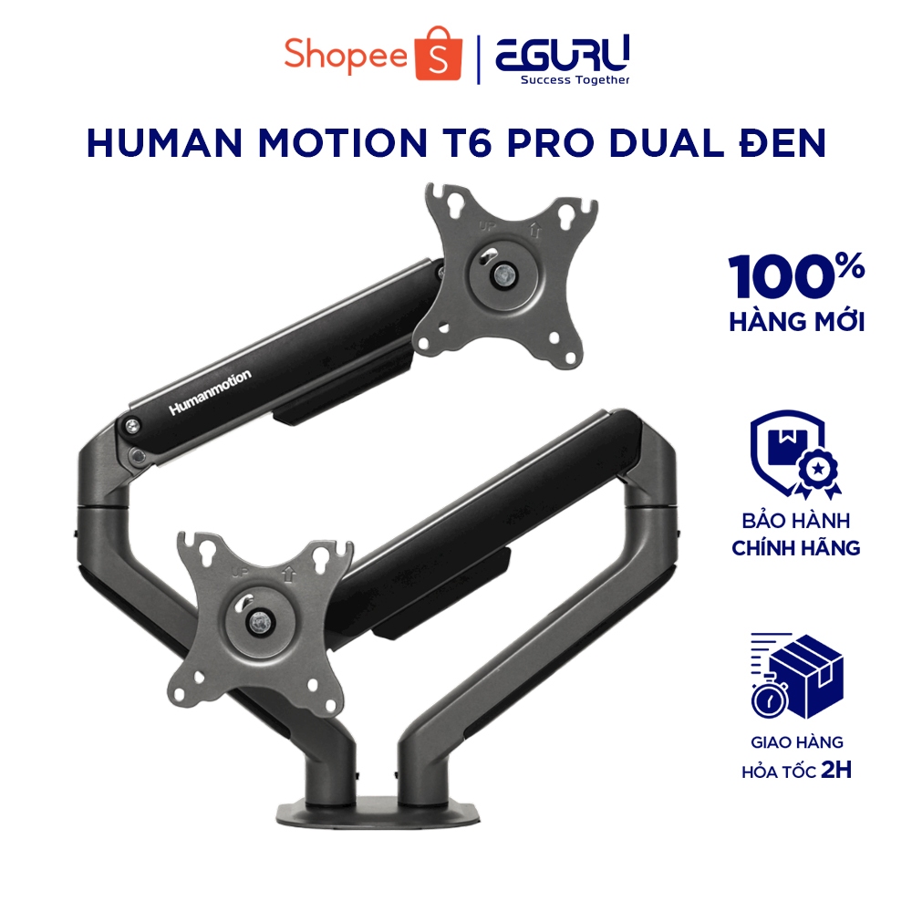 Arm screen | Human Motion T6 Pro Dual Monitor Mount | | Genuine ...