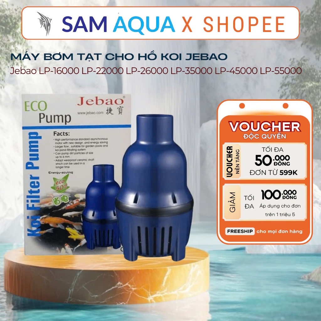 Jebao vertical pump, splash pump for Koi ponds with diverse capacities ...