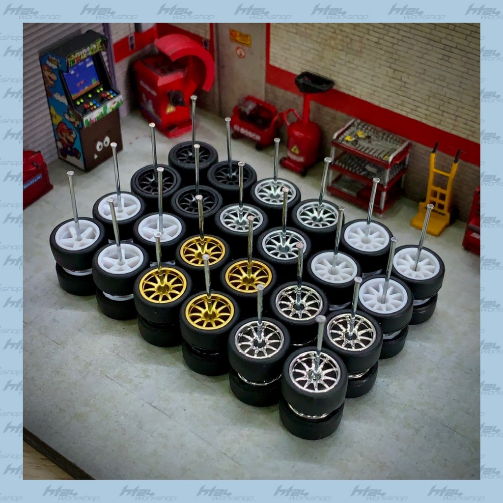 HT24workshop - 1:64 Custom premium rubber wheels for Hotwheels ...