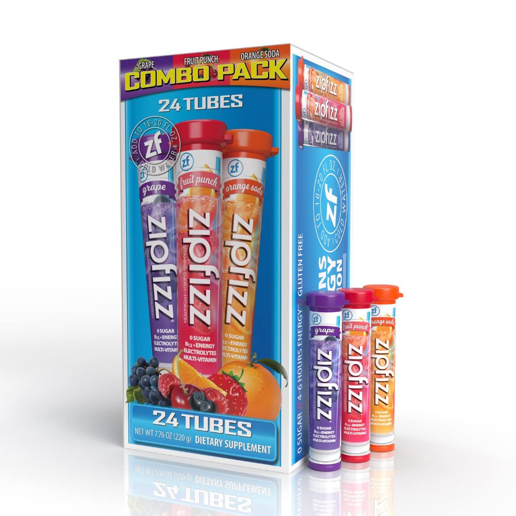 [AMERICAN Product] Vitamins Energy Hydration Zipfizz Effervescent Tube ...