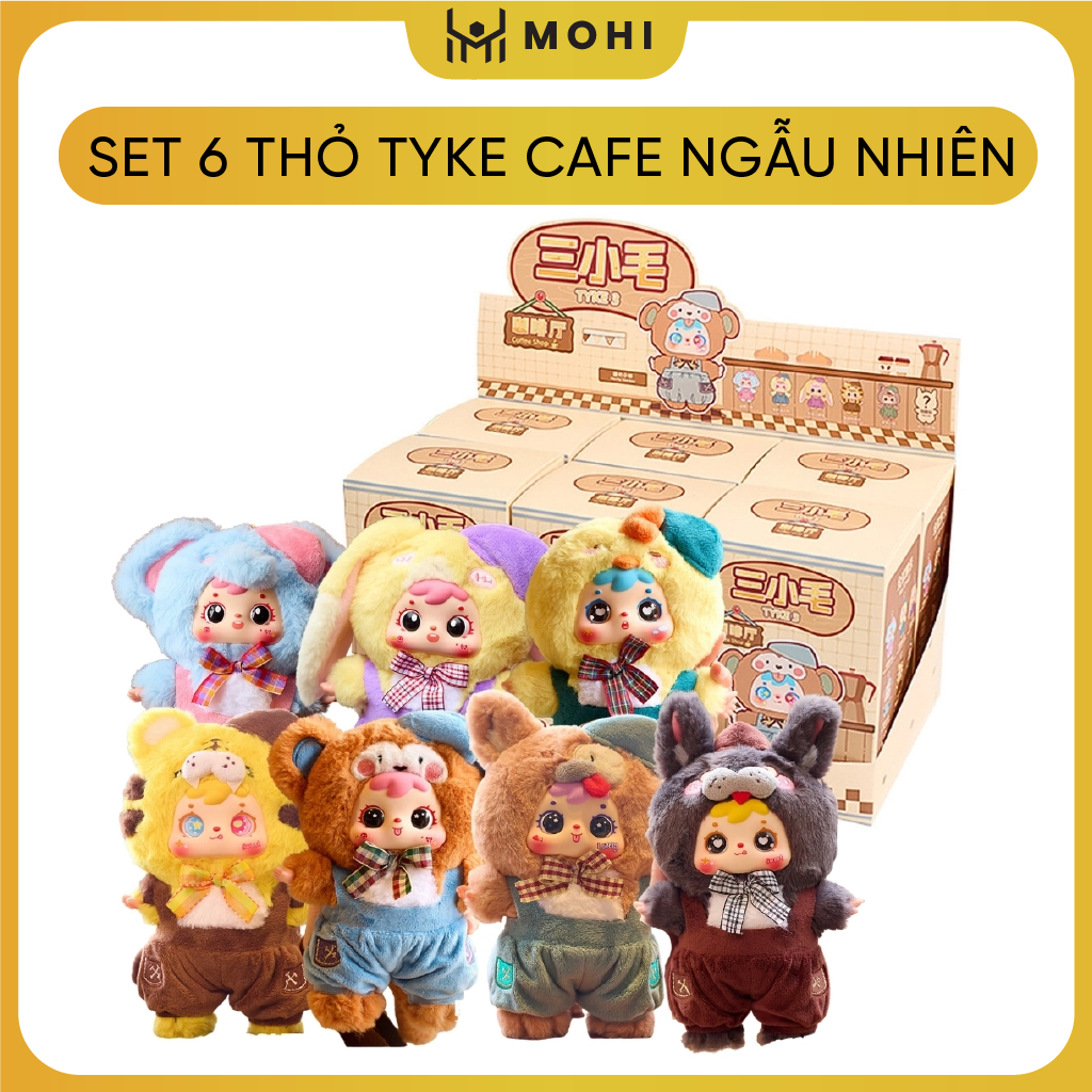 Genuine Product - Blinbox tyke cafe blind box set of 6 random - Height ...