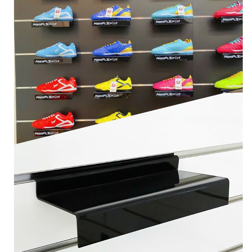 Mica shoe display shelves for sports stores, mica shoe shelves with ...
