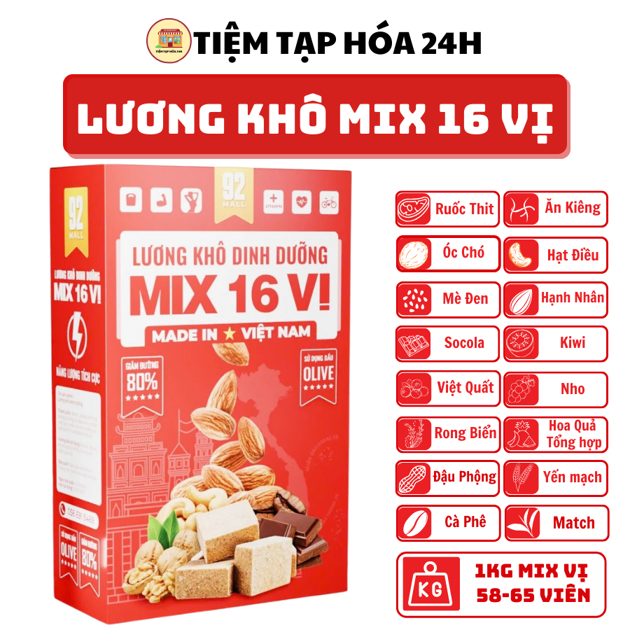 [NEW] Dry Food Mix 16 Flavors 1kg Full of Nutrition Convenient to Carry ...