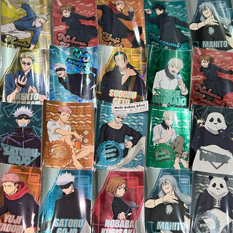 [JJK AVAILABLE - P38] JUJUTSU KAISEN neon card dignity muopkhongdang ...