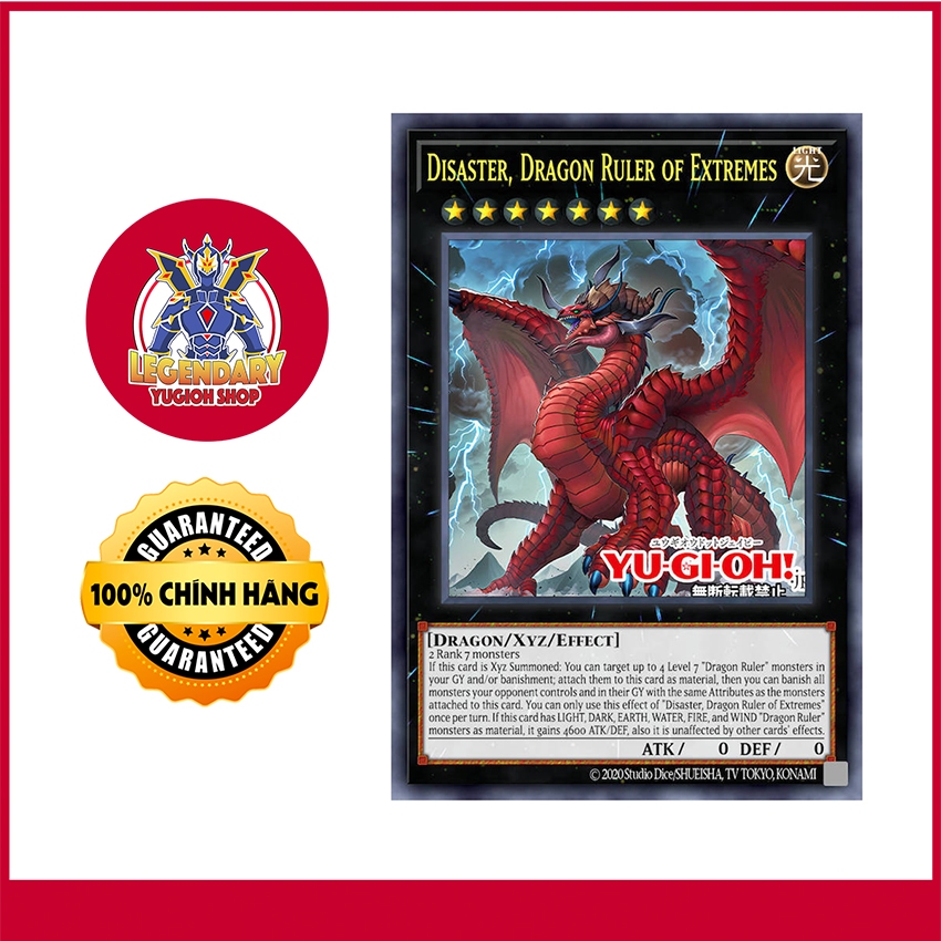 [Original Yugioh Cards] Disaster, Dragon Ruler of Paranormalities ...
