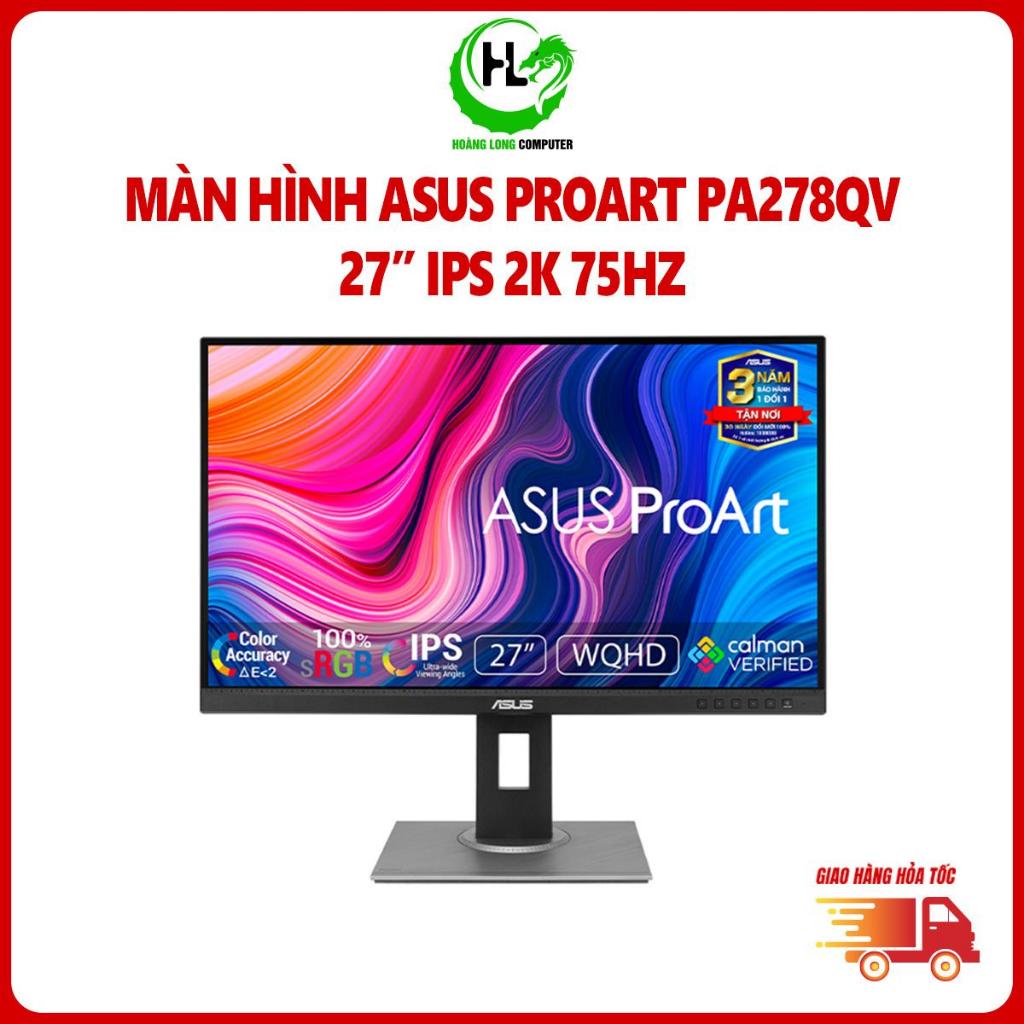 Asus ProArt PA278QV Monitor 27 Inch, IPS WQHD, 75Hz, 5ms, 100% sRGB ...