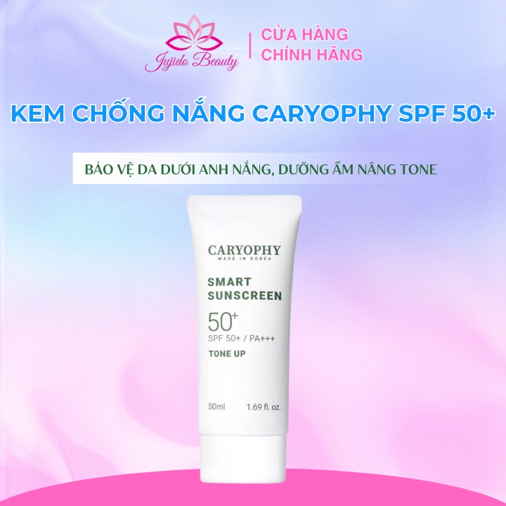 Caryophy Smart Sunscreen tone Up SPF 50+ / PA+++ 50ml Korean protects ...