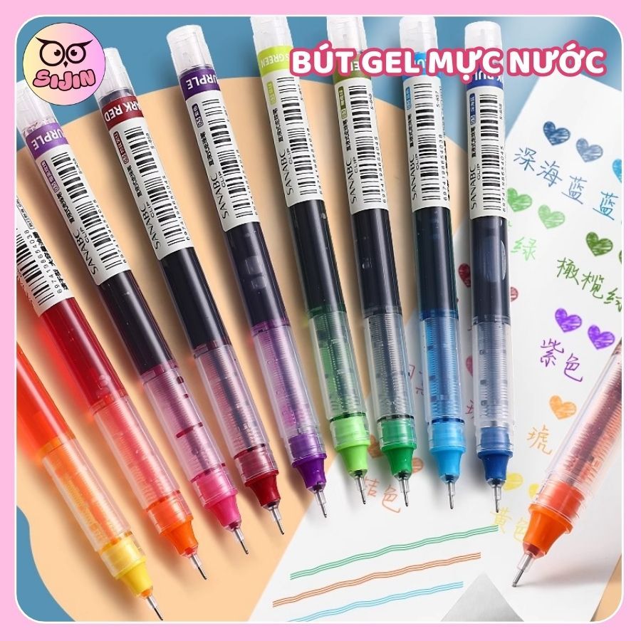 Premium 15-Color Liquid Gel Pen, 0.5mm Colored Gel Pen for Calligraphy ...