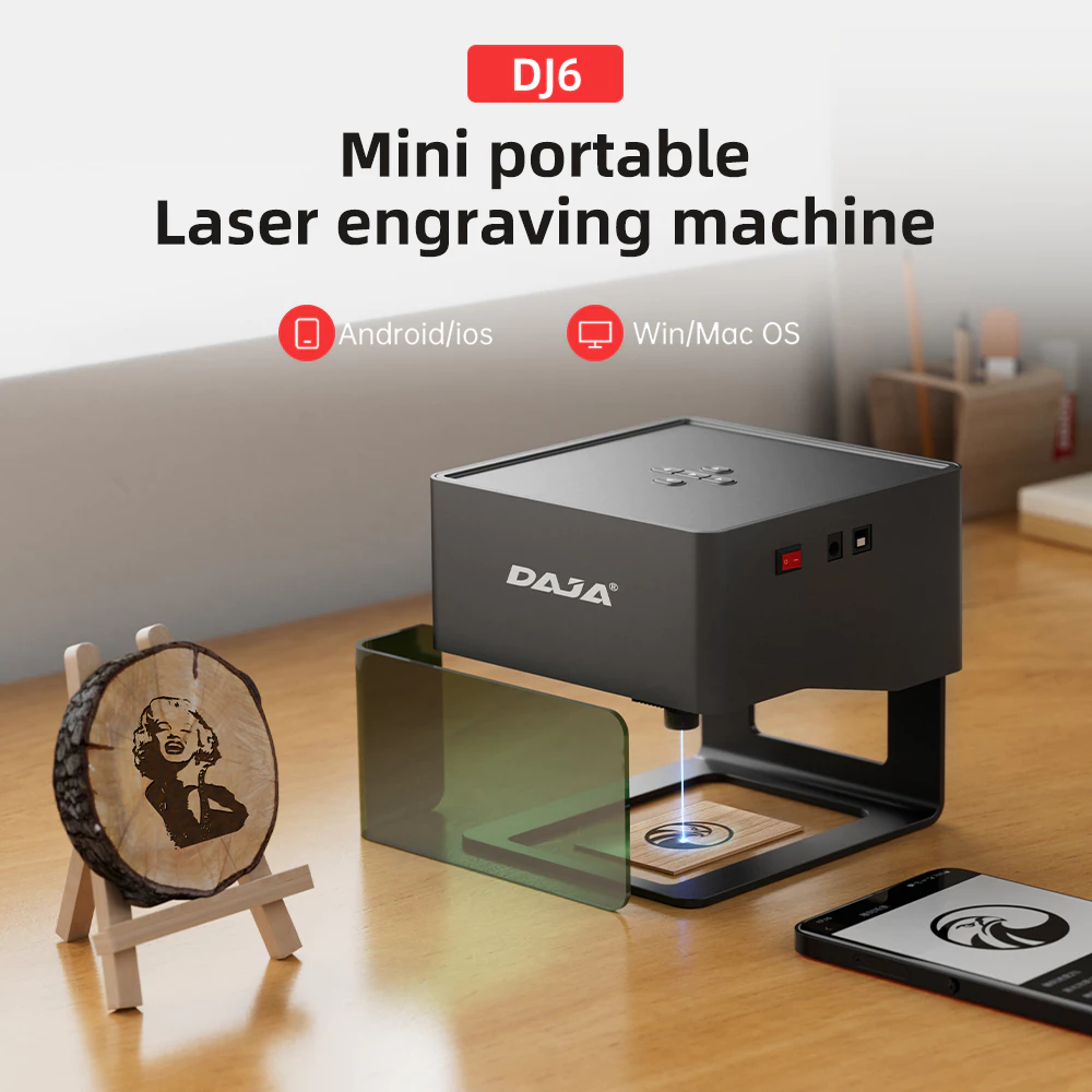 Daja DJ6 laser Engraving Machine Commercial Printer Wood Carving Machine Acrylic Cutting Machine ...