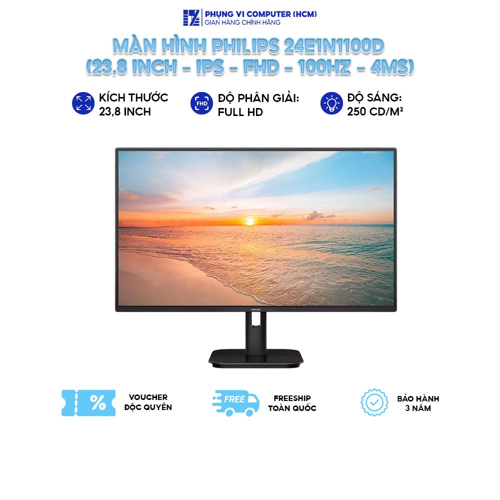 Philips 24E1N1100D monitor (23,8 inches - IPS - FHD - 100Hz - 4ms ...