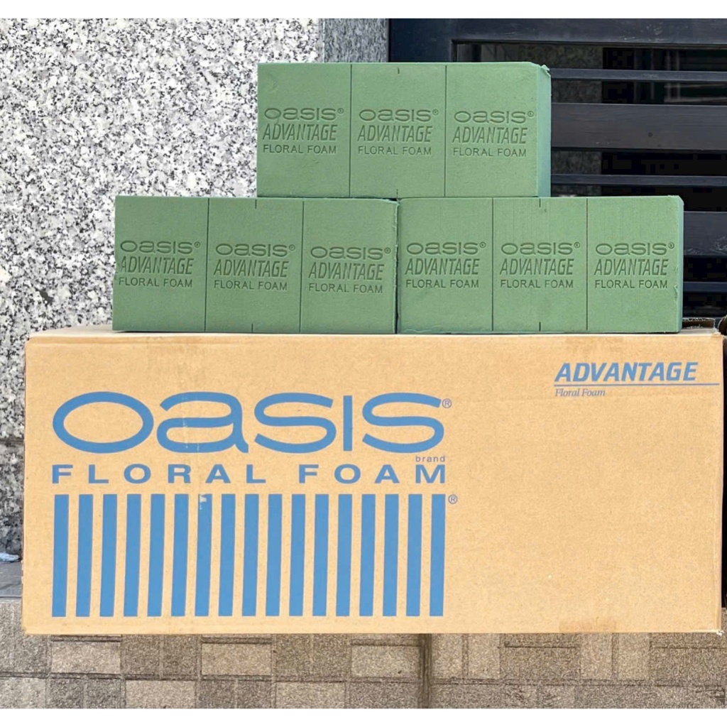 Box of 20 green foam tablets for flower arrangements - foam for flower ...