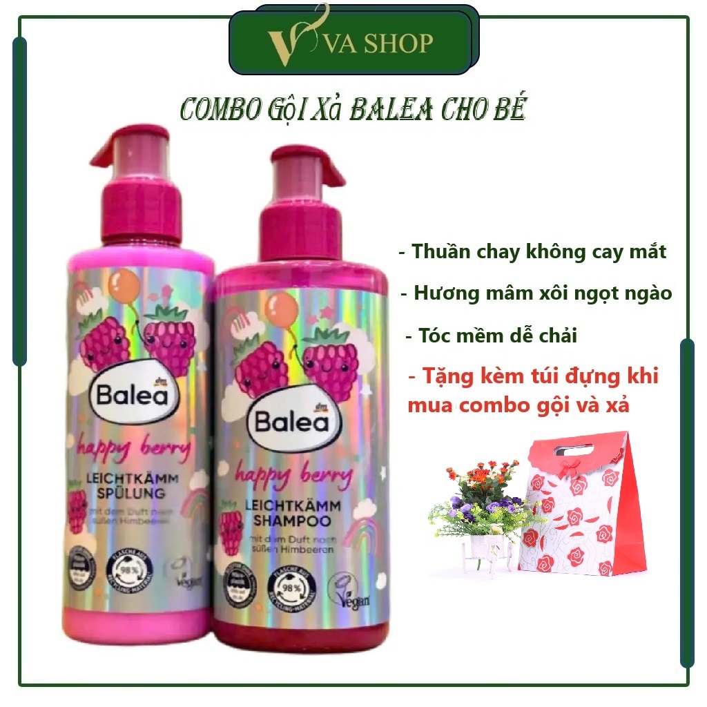 Balea Happy Berry shampoo and conditioner Combo for babies without ...