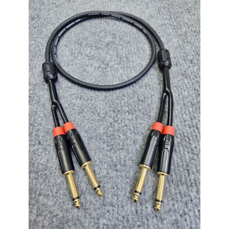Wire at both ends of 6mm to 2 ends of 6mm used for guitar. | Shopee ...